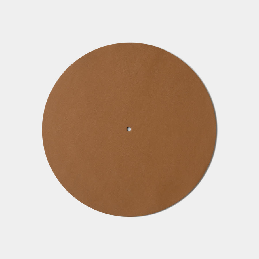 Turntable Leather Platter Mat - Camel · Turbulent Labs